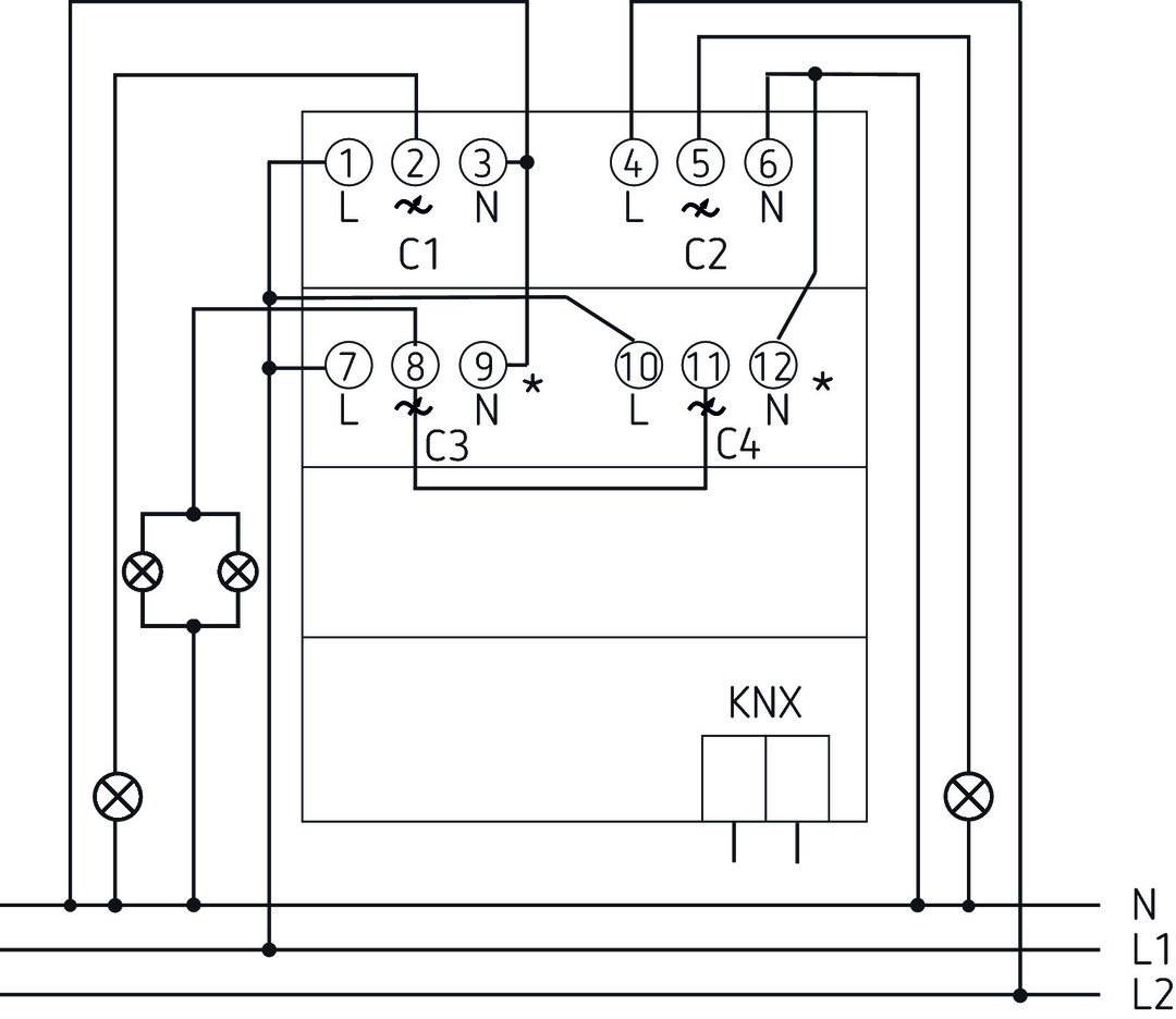 DM 4-2 T KNX | Aktorer | KNX | Hem och Fastighetsautomation | Theben