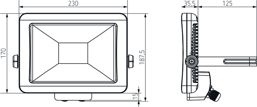 theLeda B30L BK | theLeda B | LED strålkastare | Theben